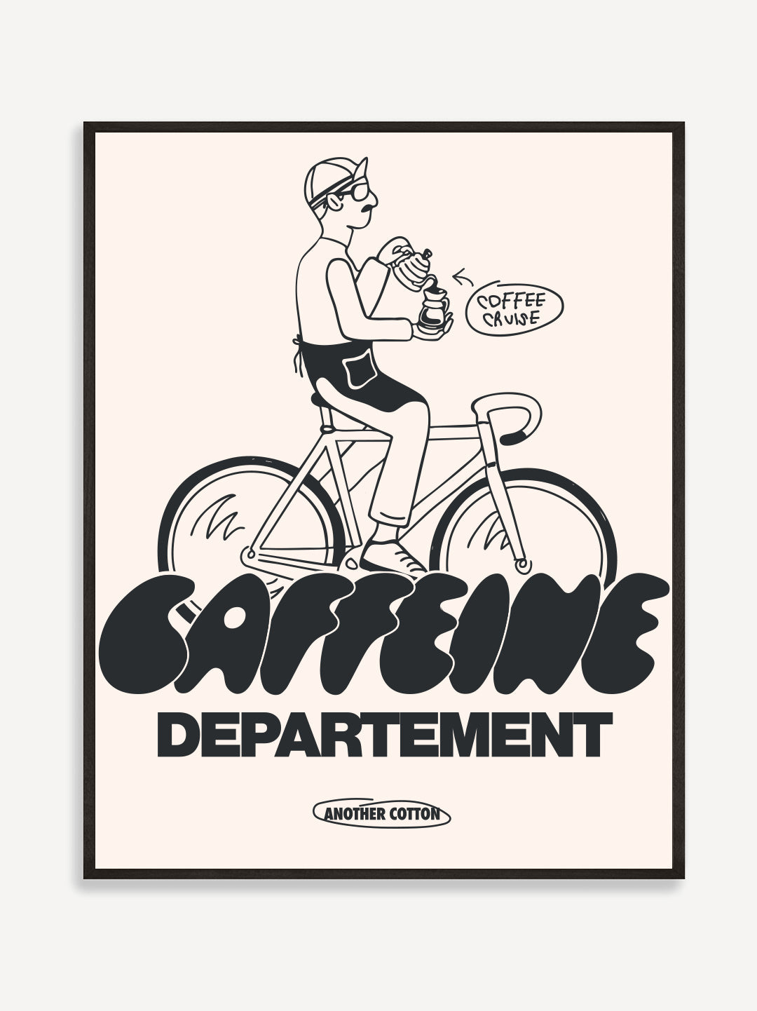 Off White Caffeine Department Poster – AnotherCottonLab