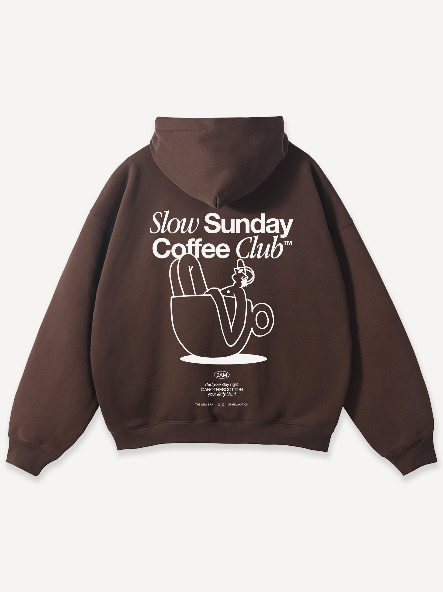 Slow Sunday Coffee Club Oversized Hoodie – AnotherCottonLab