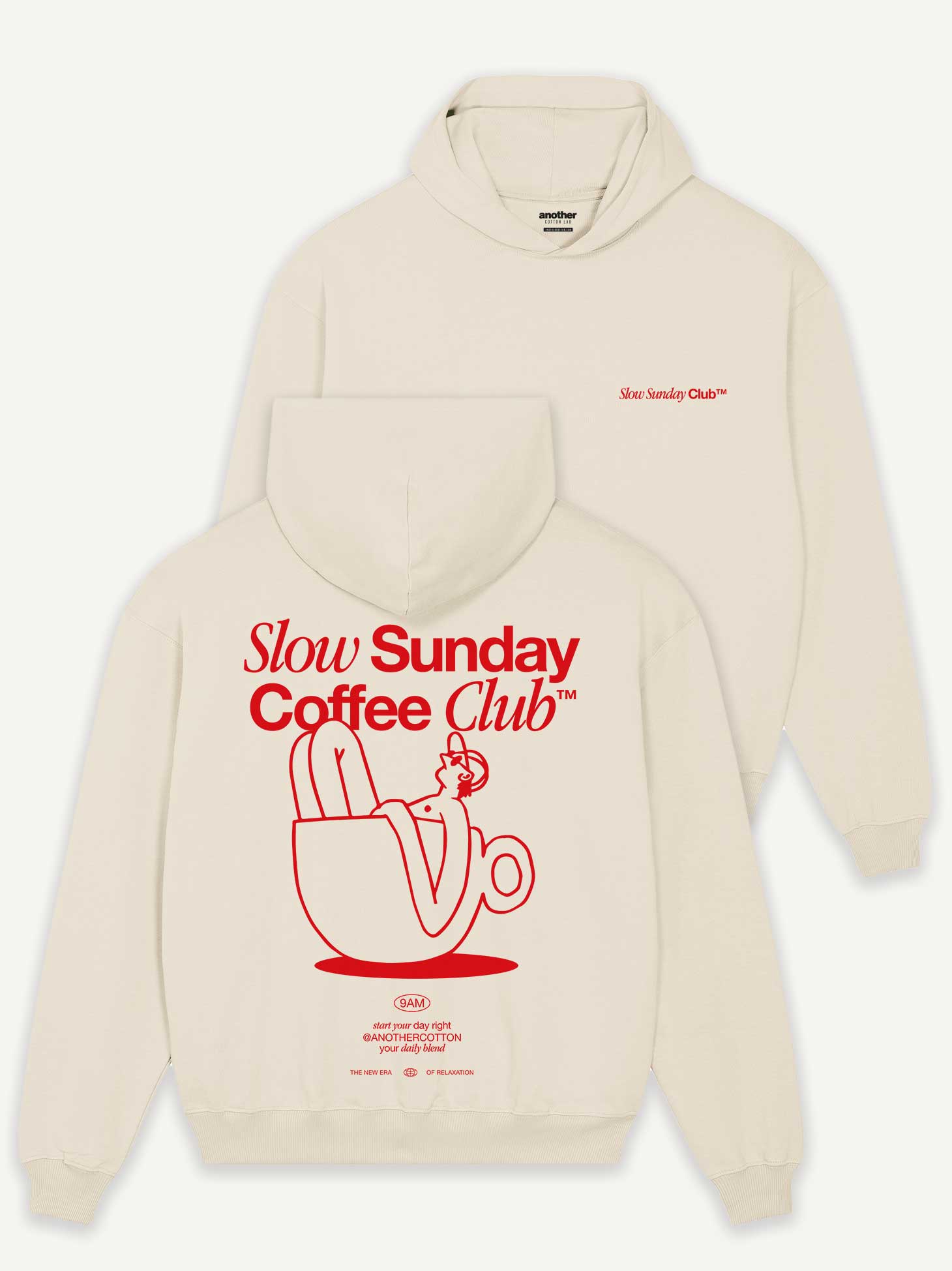 Slow Sunday Coffee Club Heavy Oversized Hoodie – AnotherCottonLab